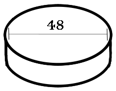 4″ Height x 48″ Diameter MDF Circular Foam | GoTo Foam