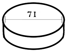 2″ Height x 71″ Diameter MDF Circular Foam | GoTo Foam