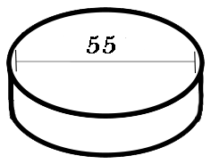 6″ Height x 55″ Diameter HDF Circular Foam | GoTo Foam